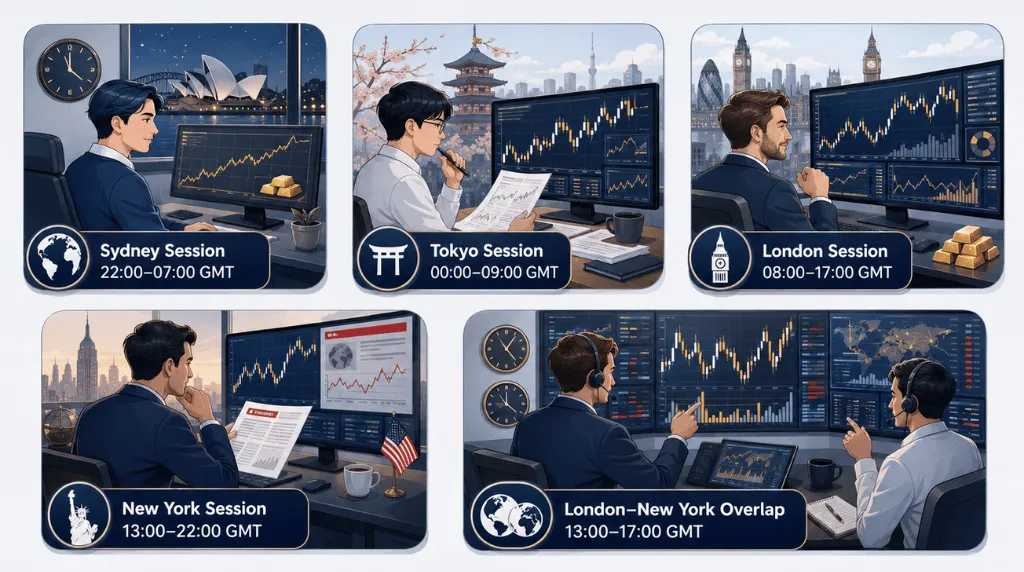 Gold Trading Hours: When Does the Gold Market Open? | Vantage Markets